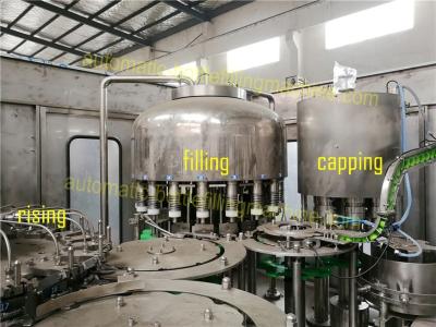 China PLC Control Juice Bottle Filling Machine 6000bph with Washed Water Recycling System for sale
