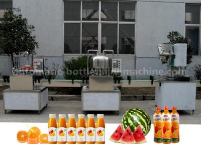 China Orange Small Scale Juice Bottling Equipment 2000BPH Rotary Sealing Automatic Filling Machine for sale