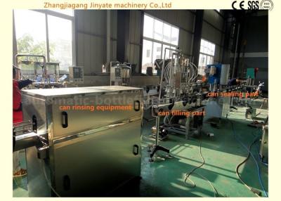 China Touch Screen Small Scale Can Filling and Sealing Machine 2000 Cans per Hour 380V for sale