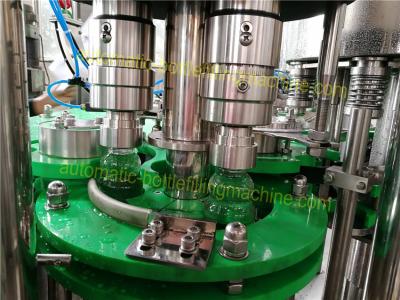 China 3 Capping Heads Glass Bottle Filling Machine 3000 BPH Airtac Touch Screen BCGF8-8-3 for sale