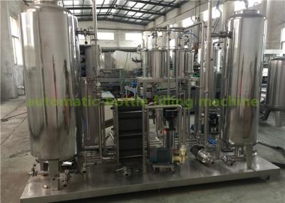 China Industrial CO2 Carbonated Drink Mixing Machine 3000L/H Three Tanks SUS304 for sale