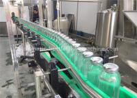 China Rotary Glass Bottle Filling Machine 2000-3000 BPH 5-in-1 Hot Fill for Juice Milk Tea for sale