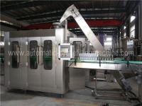 China Automatic Juice Water Filling Machine 2500-4000 BPH Three-in-One Glass Bottle Filling Equipment for sale