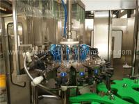 China Automatic Juice Water Filling Machine 2500-4000 BPH Three-in-One Glass Bottle Filling Equipment for sale