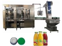 China Ss Glass Bottle Filling Machine Automatic Industrial Juice Making Machine Low Noise for sale
