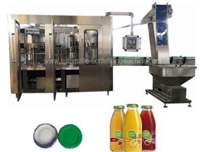 China Ss Glass Bottle Filling Machine Automatic Industrial Juice Making Machine Low Noise for sale