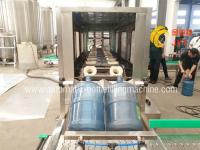 China Automatic 3-5 Gallon Water Jar Filling Machine 300BPH Electric Driven Bucket Filler for sale