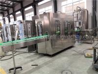 China 3000 BPH Glass Bottle Juice Filling Machine with Pulp Filling Station 380V for sale