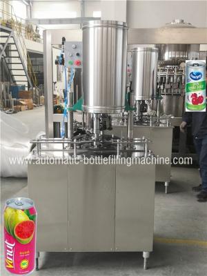 China Small Beverage Can Filling Machine 25-30 Cans Per Minute Juice Packing Machine with Filler and Seamer for sale