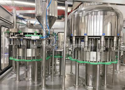 China Pulp Juice 500ml Fully Automatic Bottle Filling Machine 12-12-12-4 3000bph for sale