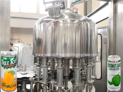 China 6000BPH 12 Nozzle Aluminum Can Filling Seaming Machine for Juice Beverage for sale
