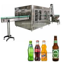 China 8000BPH 32 Heads CSD Glass Bottle Soda Filling Machine with PLC Control for sale