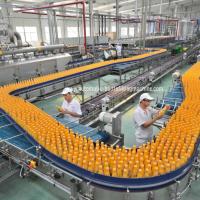 China Automatic SUS304 30000BPH Monoblock Fruit Juice Filling Machine Non Carbonated Beverage for sale