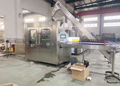 China Carbonated Beverage Glass Bottle Filling Machine 3-in-1 2000 BPH Crown Cap 5.03KW for sale