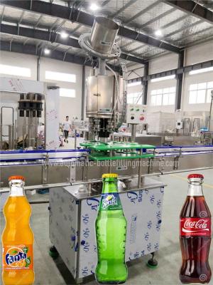 China 1000BPH Linear Carbonated Drink Filling Machine for Glass Bottles 200-2000ml for sale