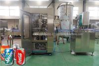 China SUS304 Carbonated Beer Can Filler Seamer 12 Valve 1500 Cans Per Hour for sale