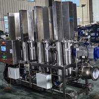 China Self-Cleaning Liquid Pipeline Magnetic Separator 8000-15000GS for Lithium Battery Slurries Electrolytes for sale