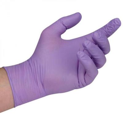 China Xl Powder Free Disposable Gloves / Hypoallergenic Medical Grade Nitrile Gloves for sale