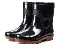 China Black Medical Protective Boots / Medical Safety Boots Waterproof for sale