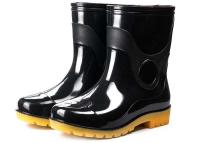 China Black Medical Protective Boots / Medical Safety Boots Waterproof for sale