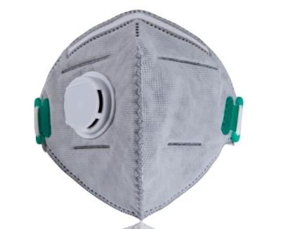China Colored Valved N95 Respirator Mask , Foldable Dust Mask 16.5*12cm for sale