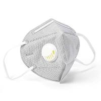 China 3 Ply Non Woven Safety Dust Mask , Foldable N95 Mask With Valve for sale
