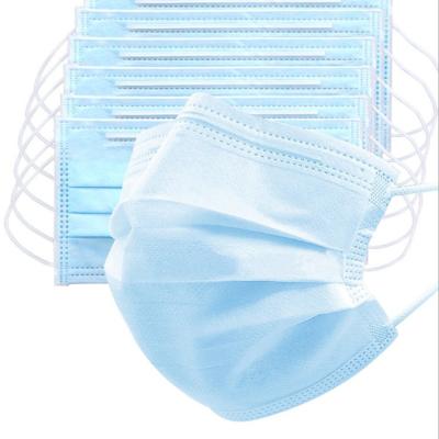 China Blue Disposable 3 Ply Face Mask , Disposable Breathing Mask For Personal Care for sale