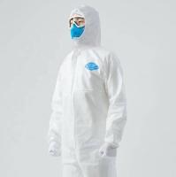 China Jumpsuit Structure Medical Protective Coverall Excellent Barrier Performance for sale