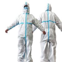 China Latex Free Disposable Isolation Gown , Sterile Disposable Hooded Coveralls for sale