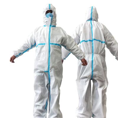 China Latex Free Disposable Isolation Gown , Sterile Disposable Hooded Coveralls for sale