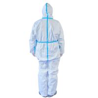 China Latex Free Disposable Isolation Gown , Sterile Disposable Hooded Coveralls for sale