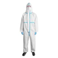 China S/M/L/Xl/Xxl Medical Protective Coverall With Cotton Knitted Cuff for sale