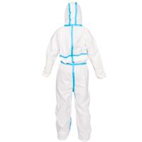 China S/M/L/Xl/Xxl Medical Protective Coverall With Cotton Knitted Cuff for sale