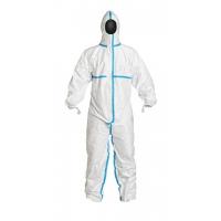 China Smms White Disposable Overalls / Hospital Protective Clothing With Towels for sale
