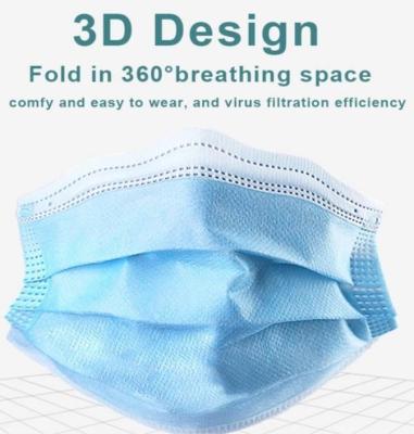 China Anti Pollution Disposable Surgical Masks Medical Accessories 50pcs In 1 Box for sale