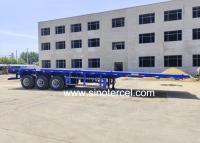 China 40ft Flat Bed Semi Trailers 3 Axles Flatbeds For Semi Trucks for sale