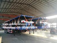China 3 Axles Flat Bed Semi Trailer for Heavy Duty Cargo Transportation for sale