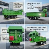 China SINOTERCEL 3-Axle Wear-Resistant Dump Semi-Trailer with 24 cbm Loading Capacity for Heavy-Duty Transport for sale