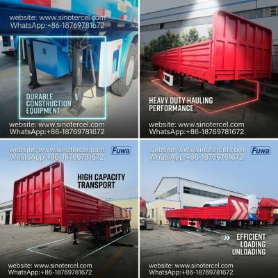 China Red Three-Axle Semi-Trailers: Advantages Combining Heavy-Duty Hauling & Eye-Catching Appeal for sale