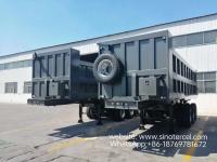 China 3 Axles Hydraulic Tipper Semi Trailer with Large Volume and Heavy Duty Design for Efficient Hauling for sale