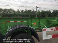China 37 Tons Lifting Capacity 3 Axle Sidelifter Trailer with Side Unloading Capability for 20ft 40ft Containers for sale
