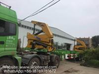 China 37 Tons Lifting Capacity 3 Axle Sidelifter Trailer with Side Unloading Capability for 20ft 40ft Containers for sale