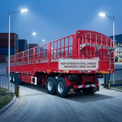 China Cargo Transportation Fence Semi Trailer 40000kg For Heavy Load for sale