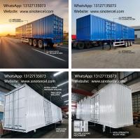 China Easy Loading Unloading Box Semi Trailer 53ft Cargo Semi Trailer  3Axles For 50-60Tons for sale