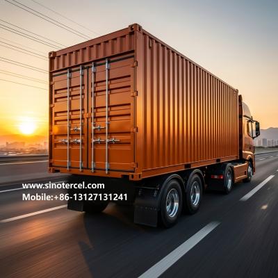 China 53ft Yellow Enclosed Box Semi Trailer with Side and Rear Doors for sale