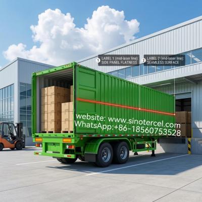 China 60 Ton Enclosed Box Semi Trailer with High-Strength Steel Body for sale