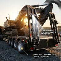 China 60T Low Bed Semi Trailer 17m 4 Axle Lowbed Semi Trailers for sale