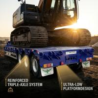 China Mechanical Suspension Semi Lowbed Trailer 30000kg Semi Low Bed for sale