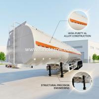 China 30CBM Fuel Tank Semi Trailer With Q235 Carbon Steel Material for sale