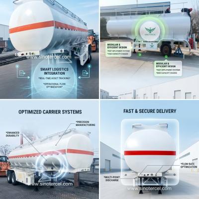 China 30000L-60000L Semi Tanker Trailer Lpg Semi Trailer 3axles/4 axles for sale